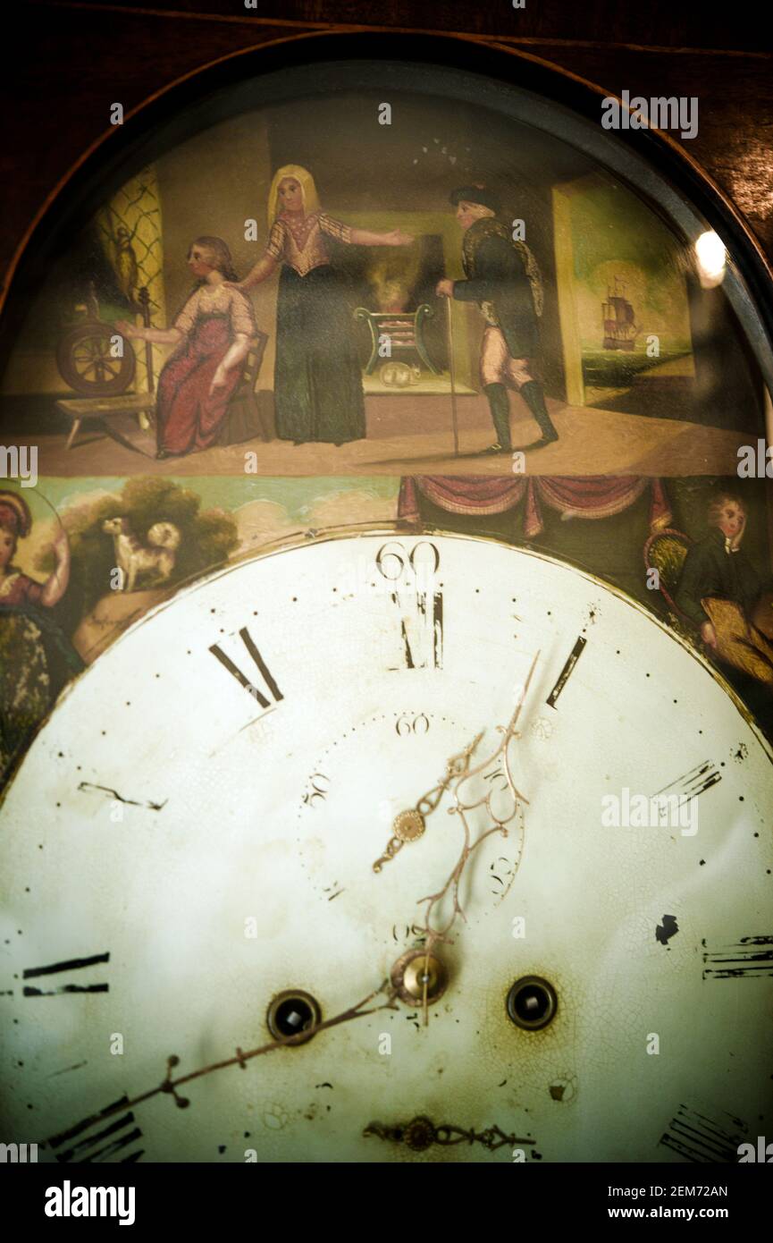 Victorian era wall clock face Stock Photo - Alamy