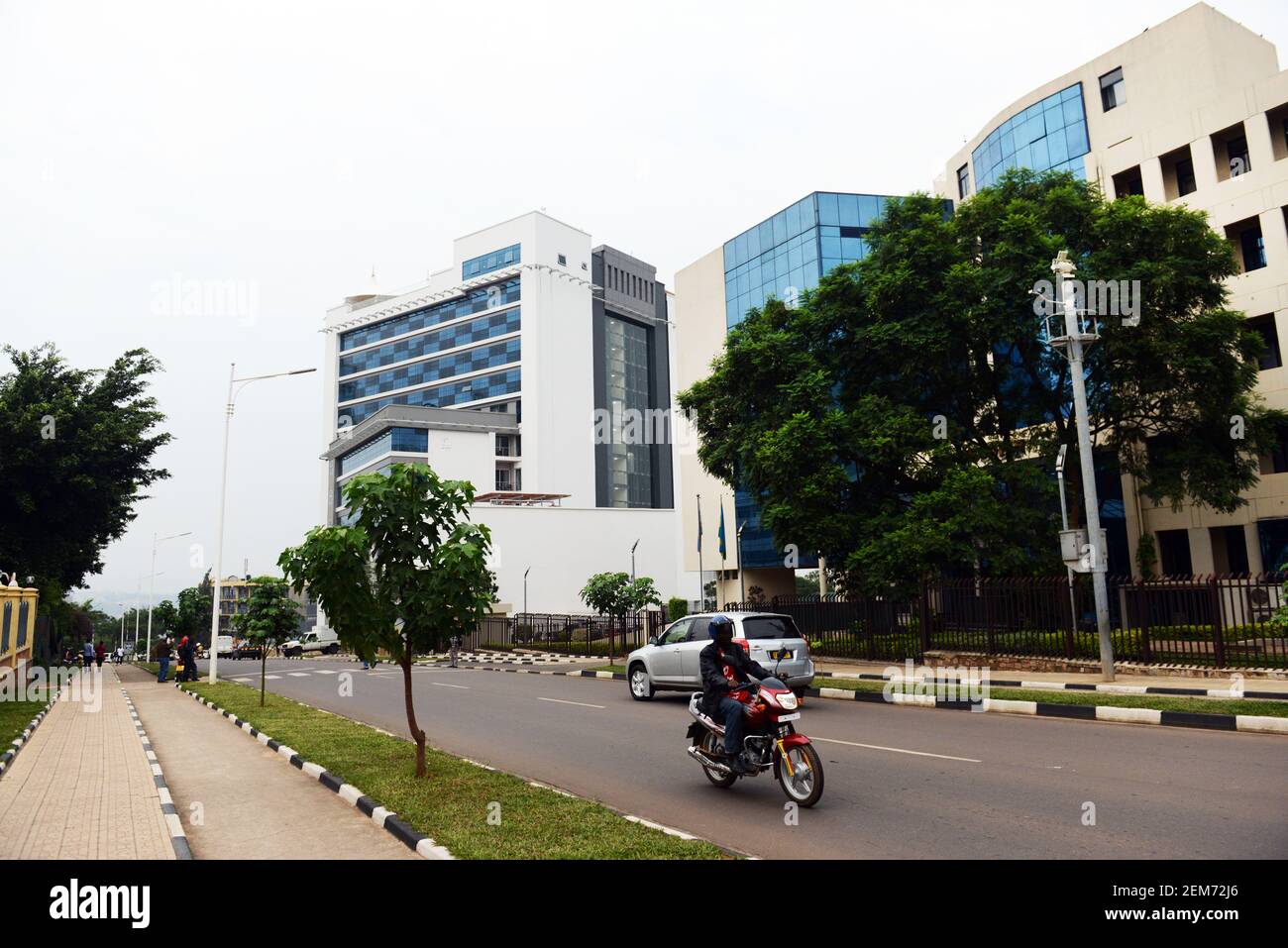 New modern buildings in Kigali's city center Stock Photo - Alamy