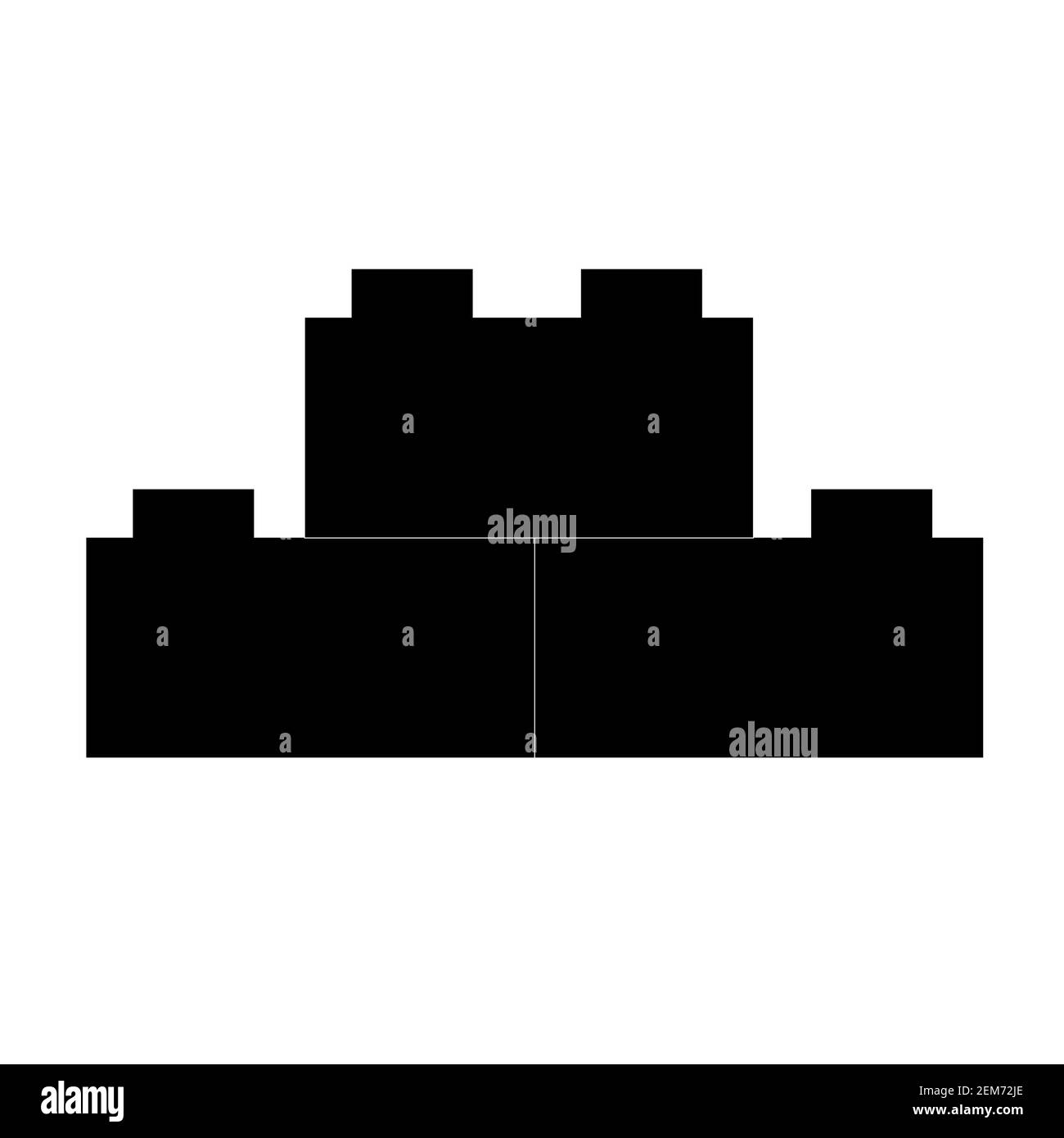 building block icon on white background. flat style. lock icon for your ...