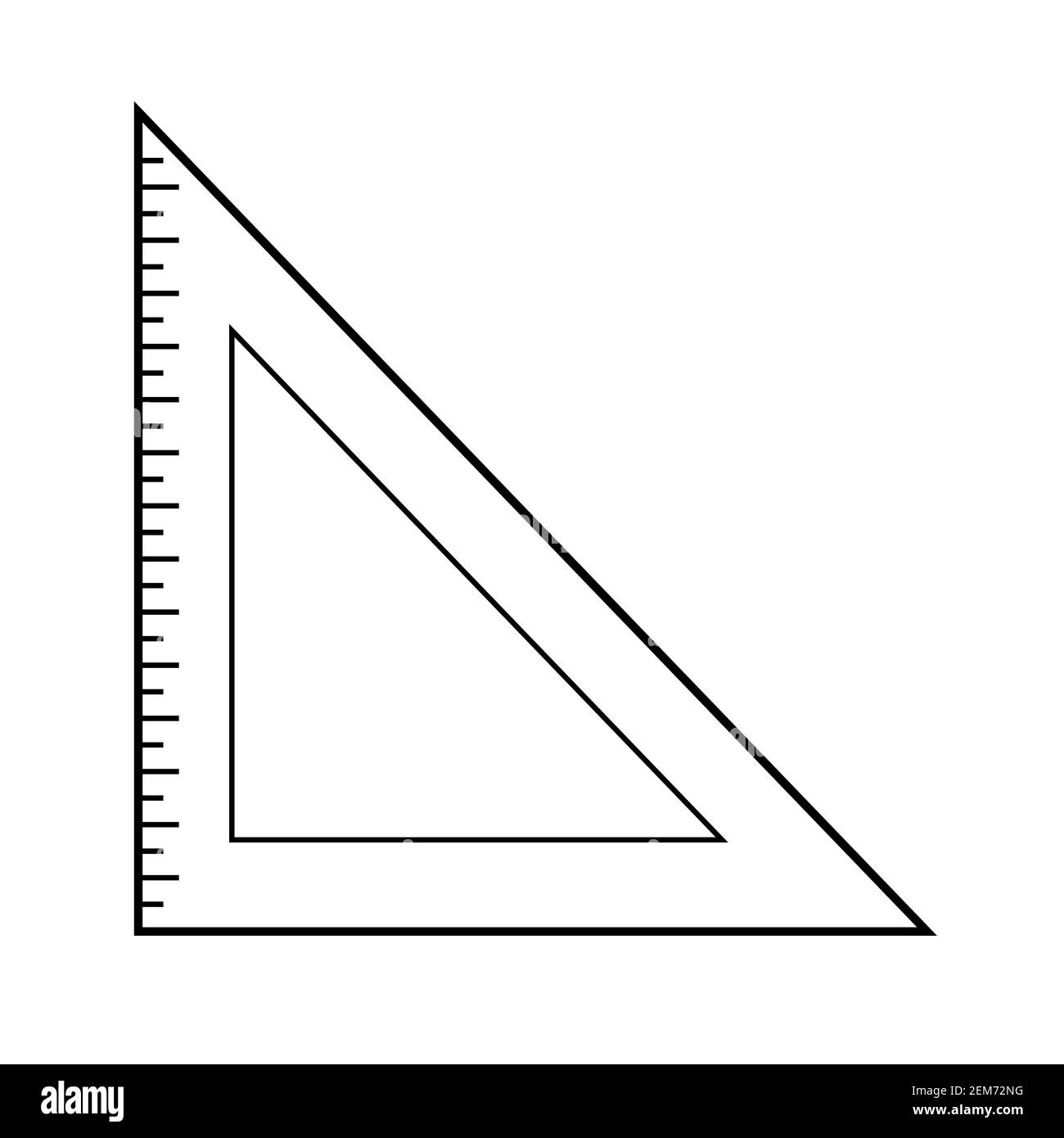 measurement ruler icon on white background. flat style. ruler icon for ...
