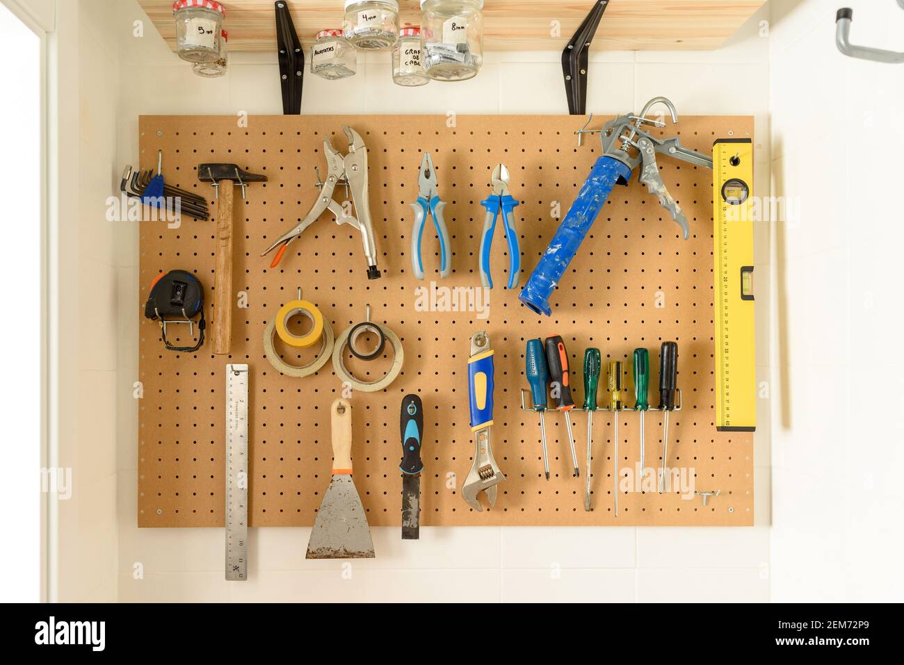 Shelf with tools hi-res stock photography and images - Alamy