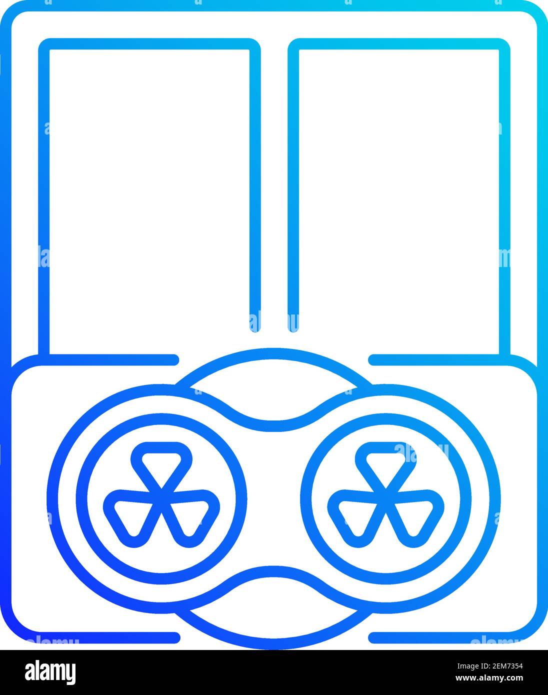 Window fans linear vector icon Stock Vector Image & Art - Alamy