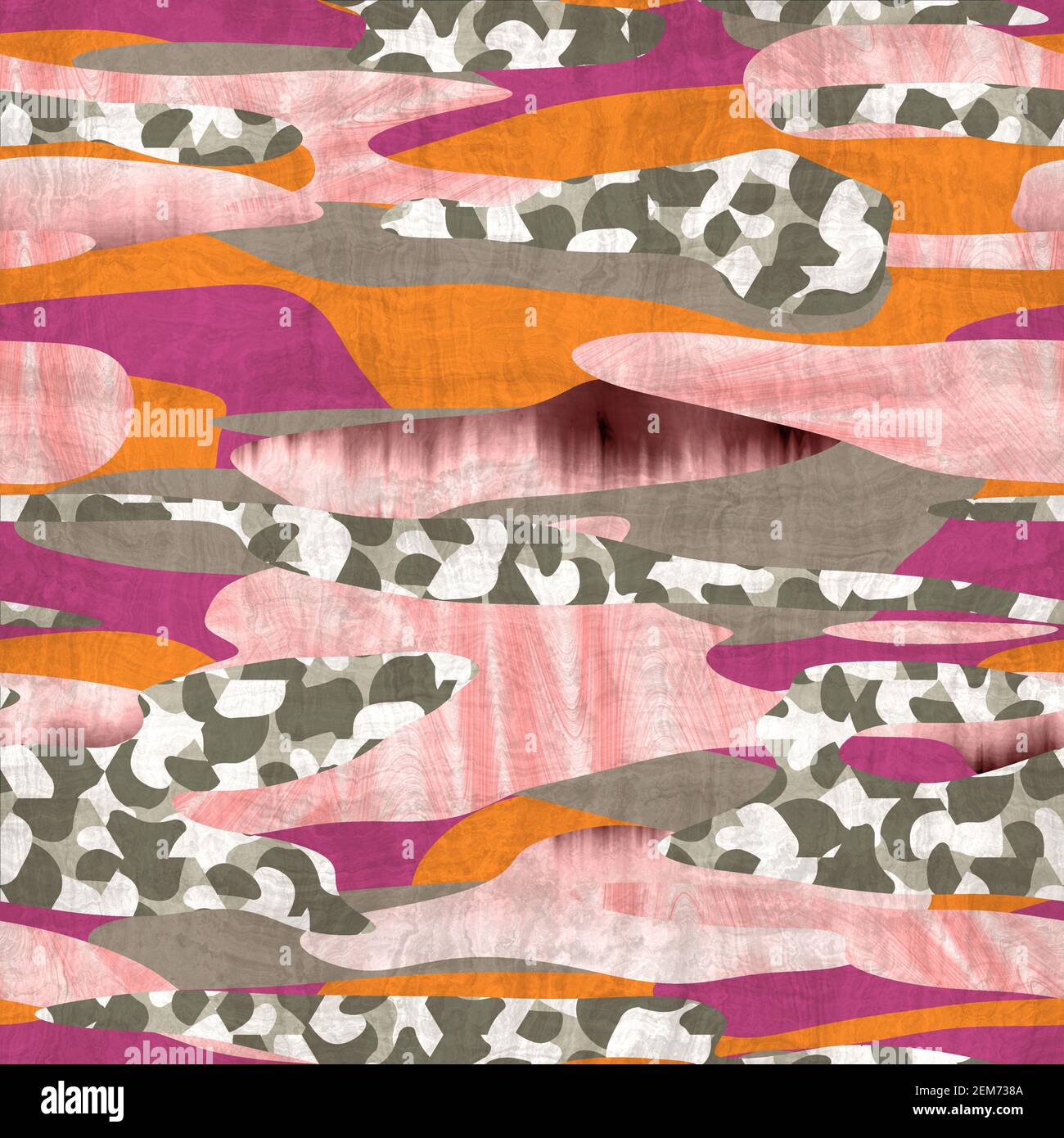 Seamless collage in camo shapes vivid montage Stock Photo - Alamy