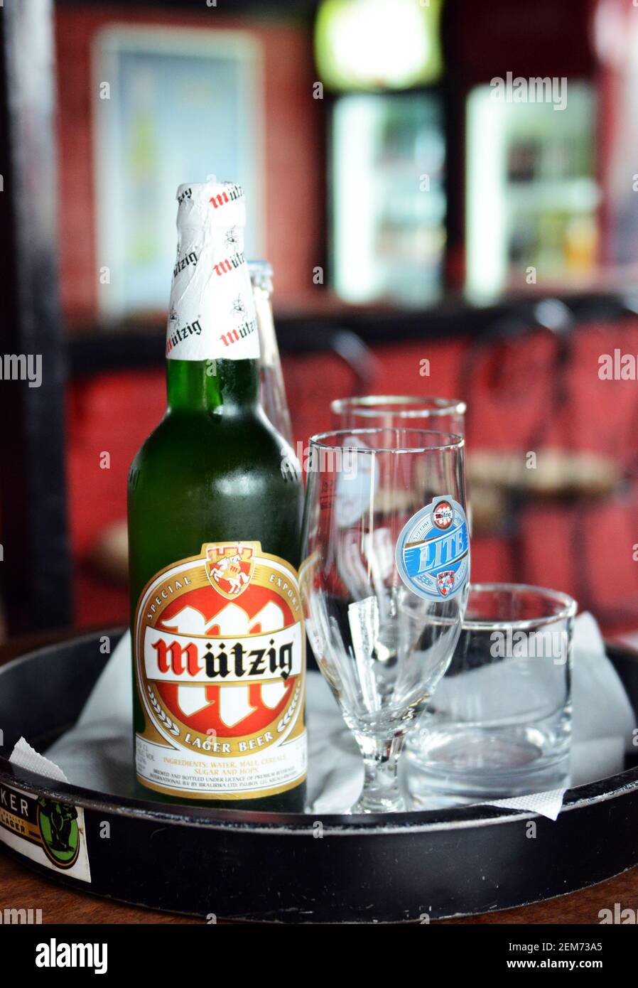 Mützig beer in Rwanda Stock Photo - Alamy
