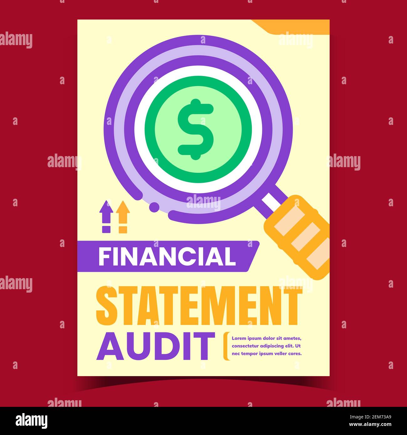 Financial Statement Audit Promo Banner Vector Stock Vector Image & Art ...