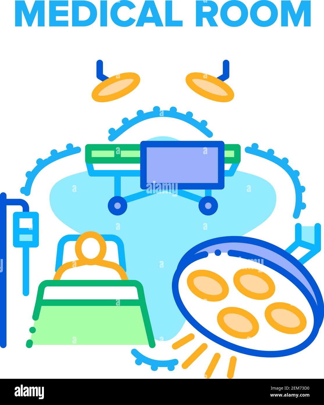 Medical Room Vector Concept Color Illustration Stock Vector Image & Art ...
