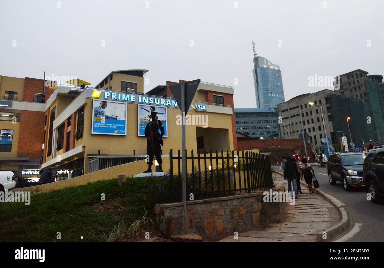 New modern buildings in Kigali's city center Stock Photo - Alamy