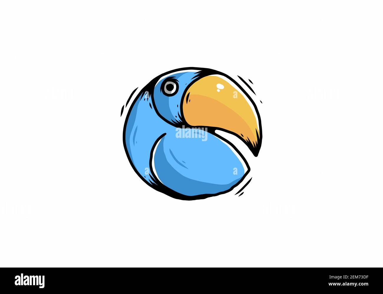 Blue Bird In Yellow Circle Logo