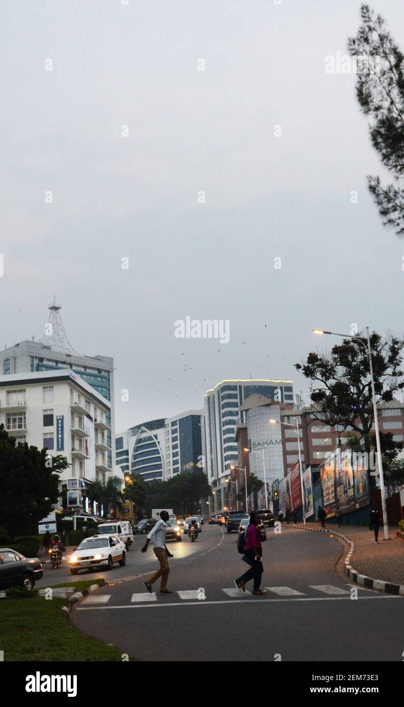 New modern buildings in Kigali's city center Stock Photo - Alamy