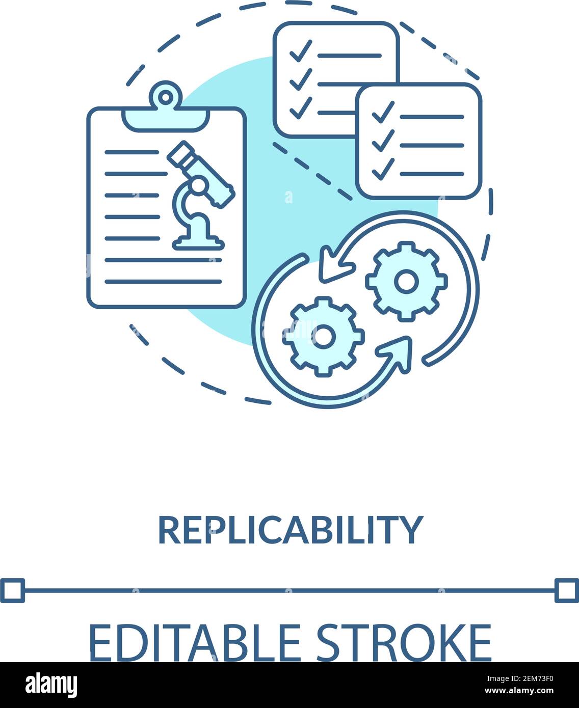 Replicability concept icon Stock Vector Image & Art - Alamy