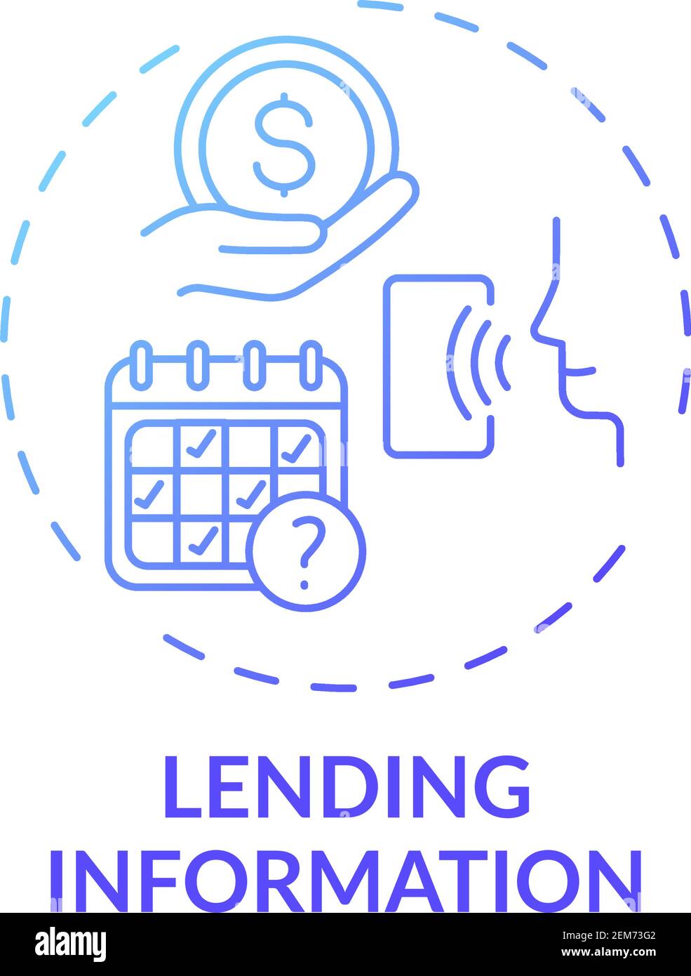 Lending information concept icon Stock Vector Image & Art - Alamy