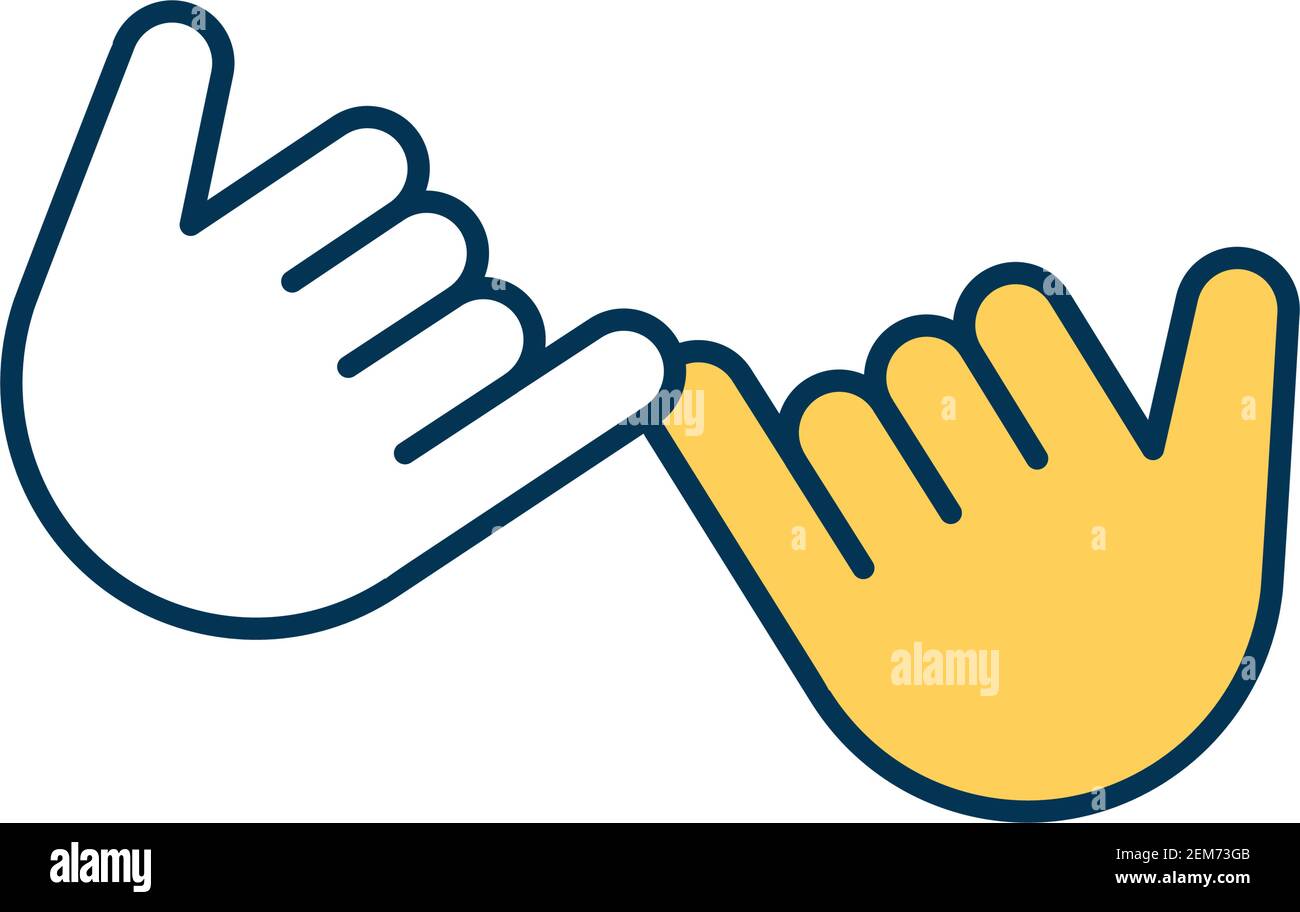 Pinky promise cartoon hi-res stock photography and images - Alamy