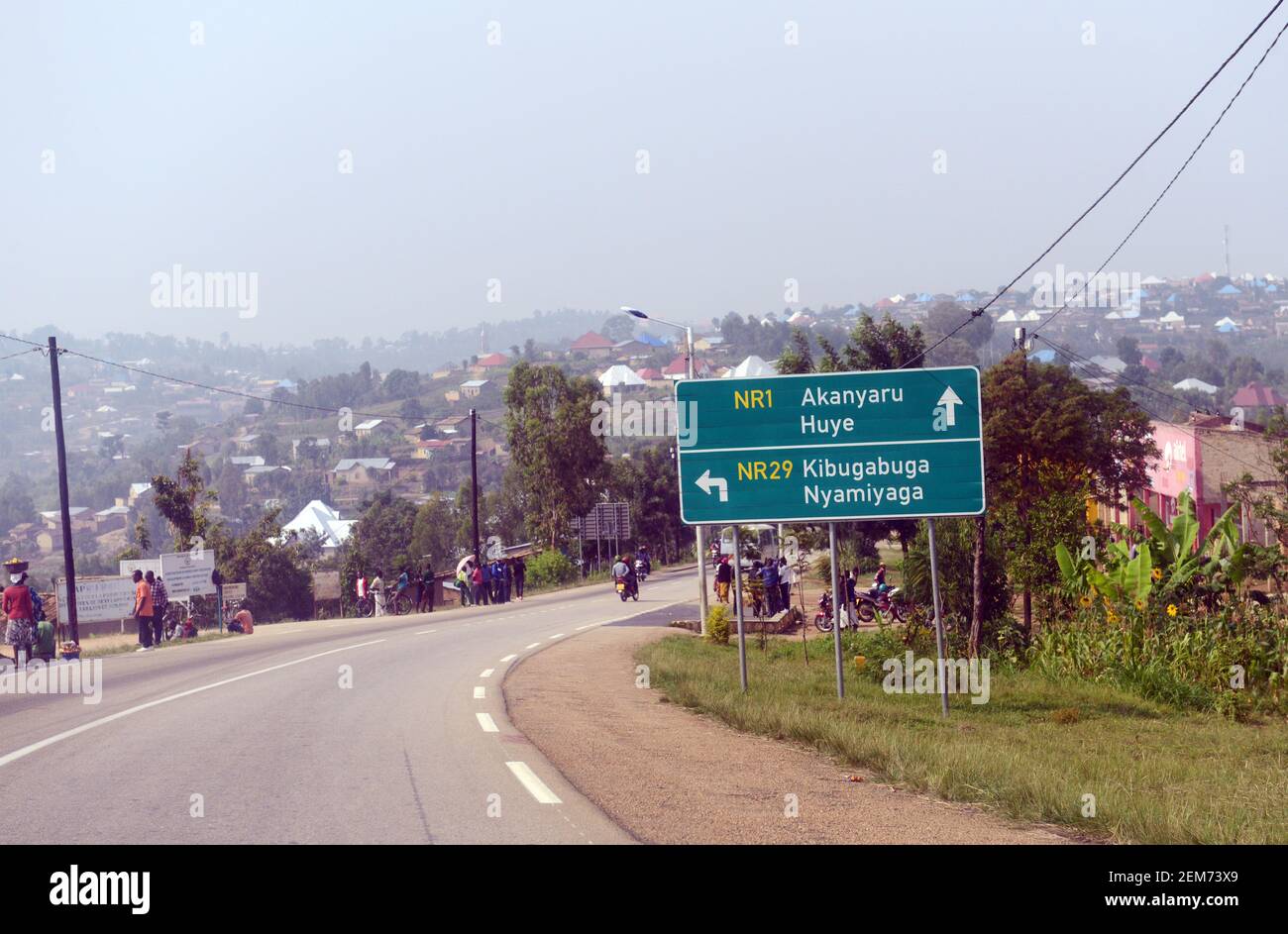 Driving to Huye, Rwanda Stock Photo - Alamy