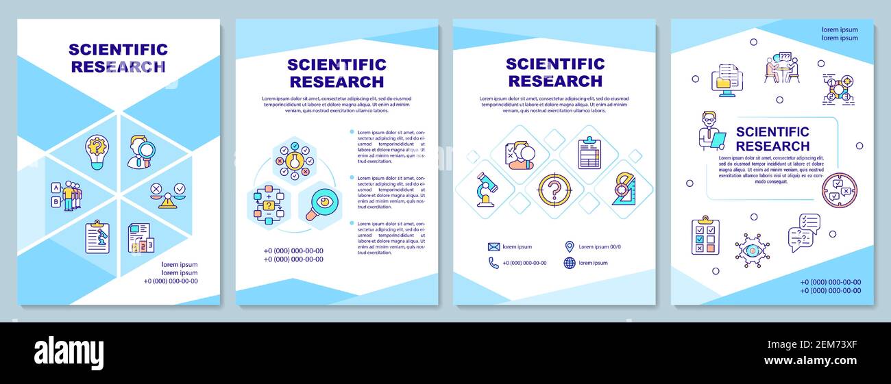 Scientific research brochure template Stock Vector Image & Art - Alamy