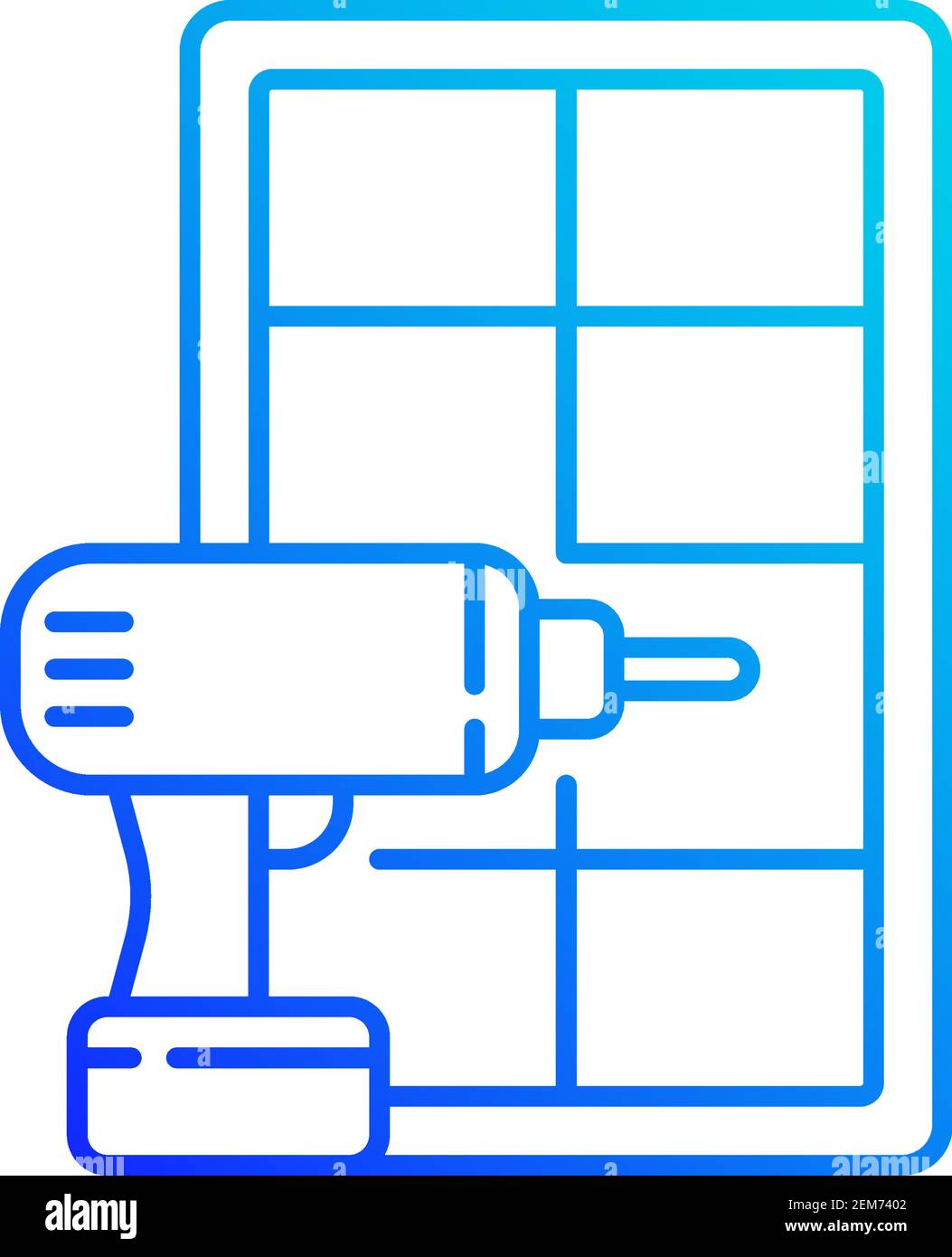 Window gradient style icon Stock Vector Images - Alamy