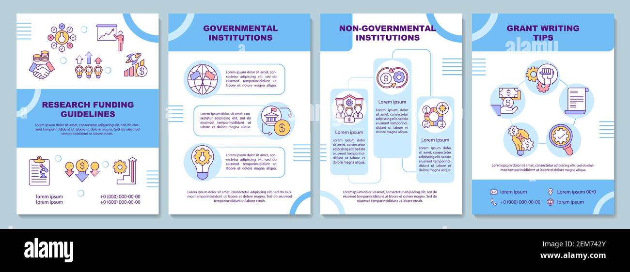 Research funding guidelines brochure template Stock Vector Image & Art ...