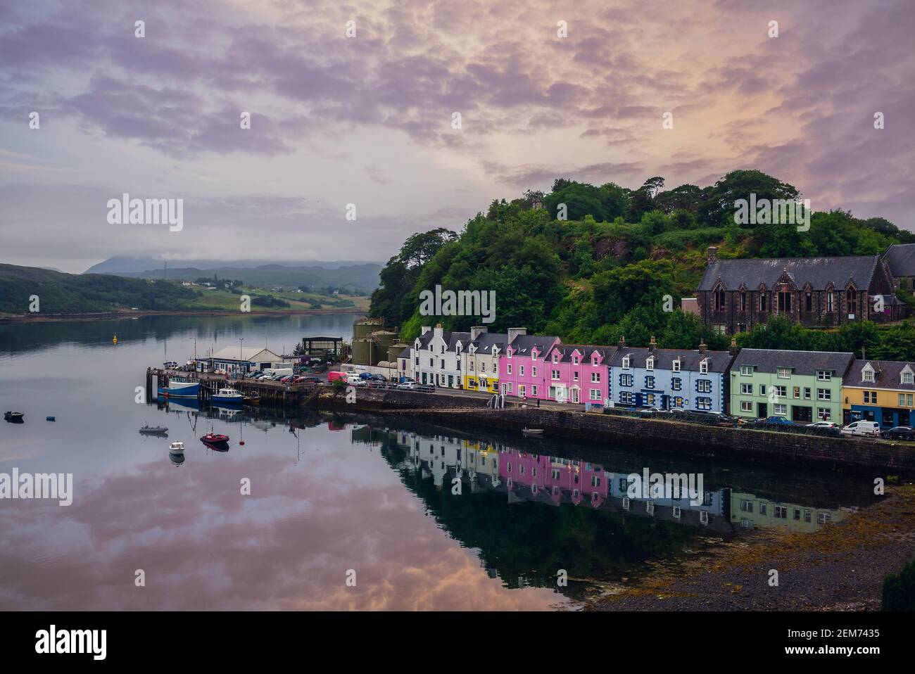 Portree waterfront isle skye scotland hi-res stock photography and ...