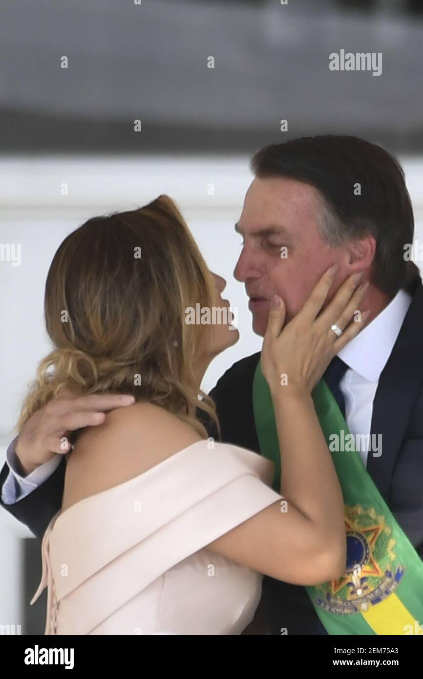 The President of the Republic of Brazil, Jair Bolsonaro, already with ...