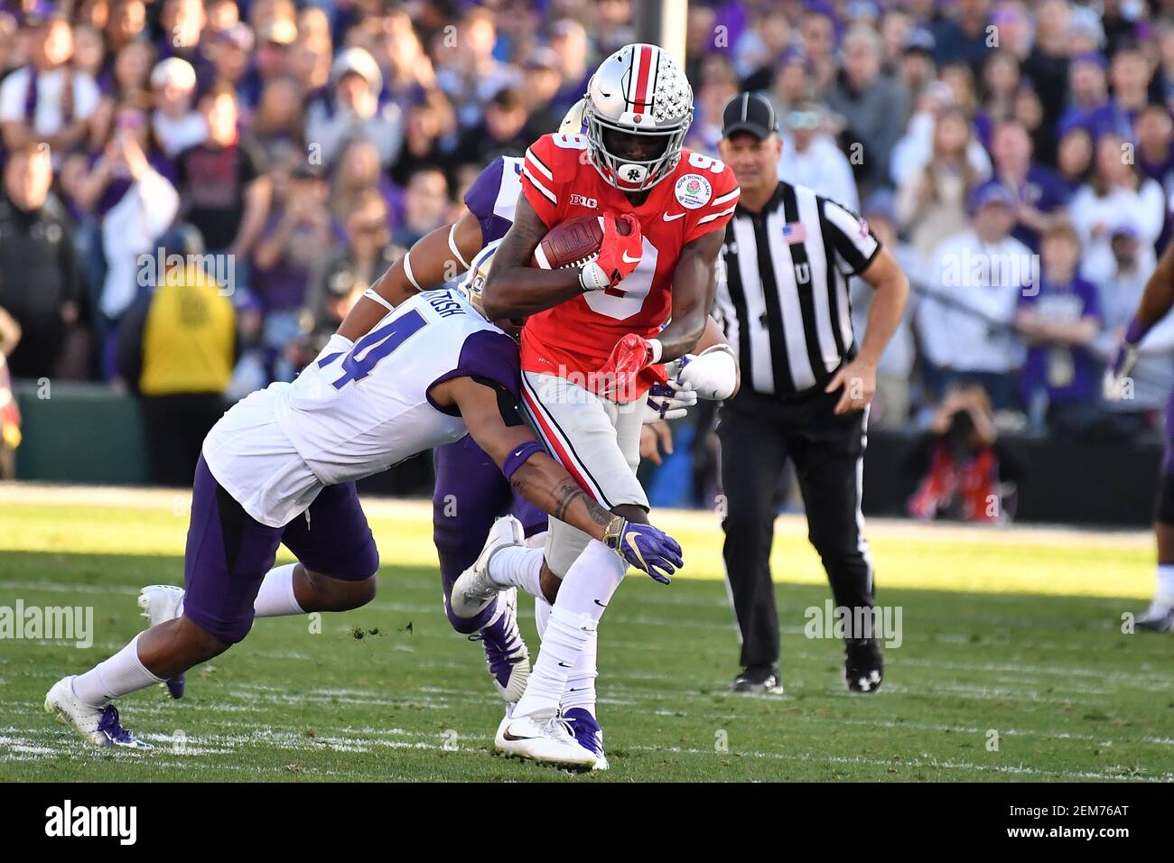 January 1, 2019 Pasadena, CA.Ohio State Buckeyes wide receiver Binjimen ...
