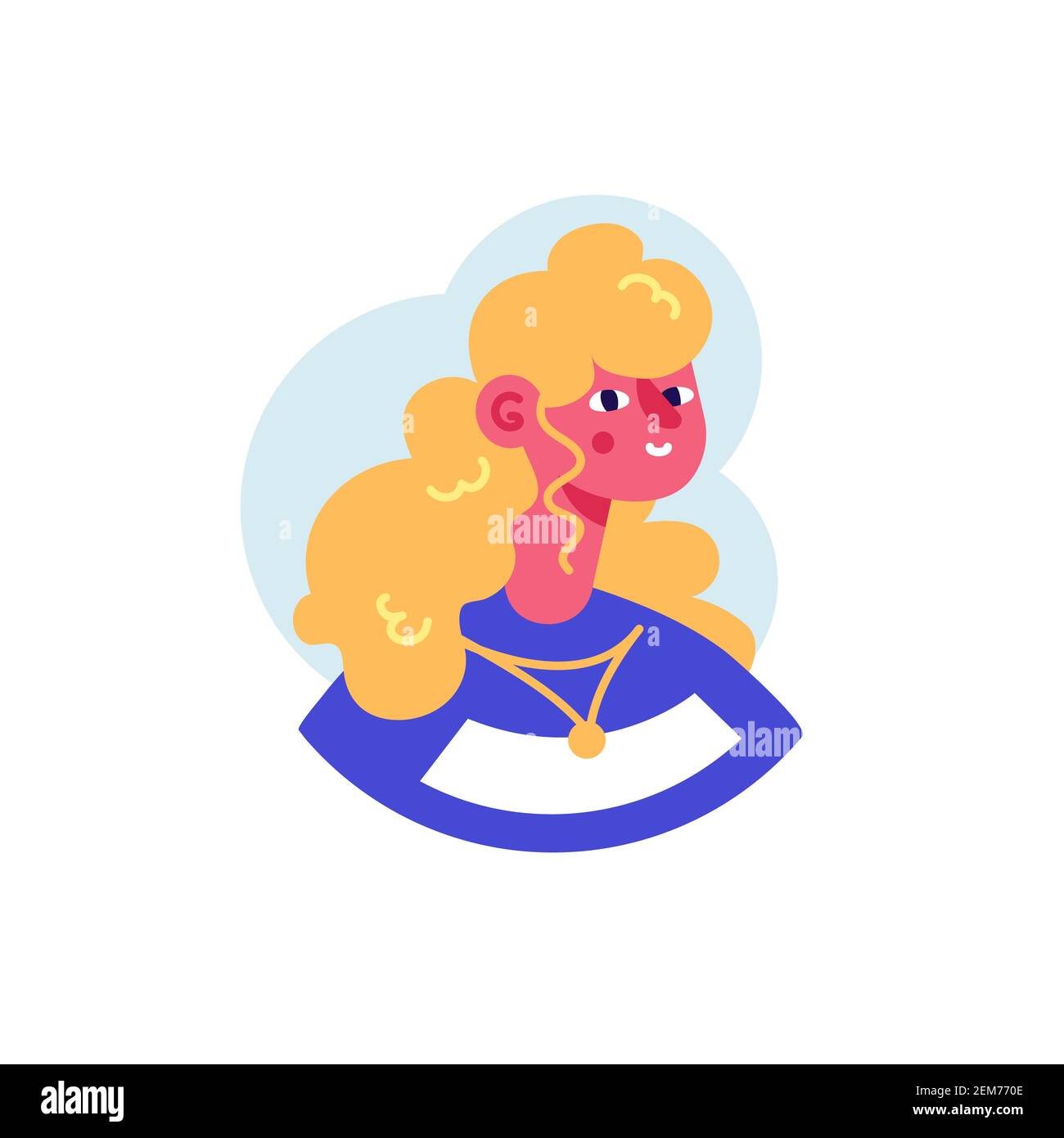 Woman avatar teacher manager Cut Out Stock Images & Pictures - Alamy