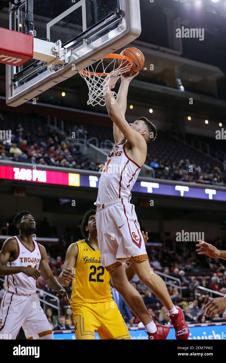 USC Trojans forward Nick Rakocevic (31) going up for a dunk during the ...