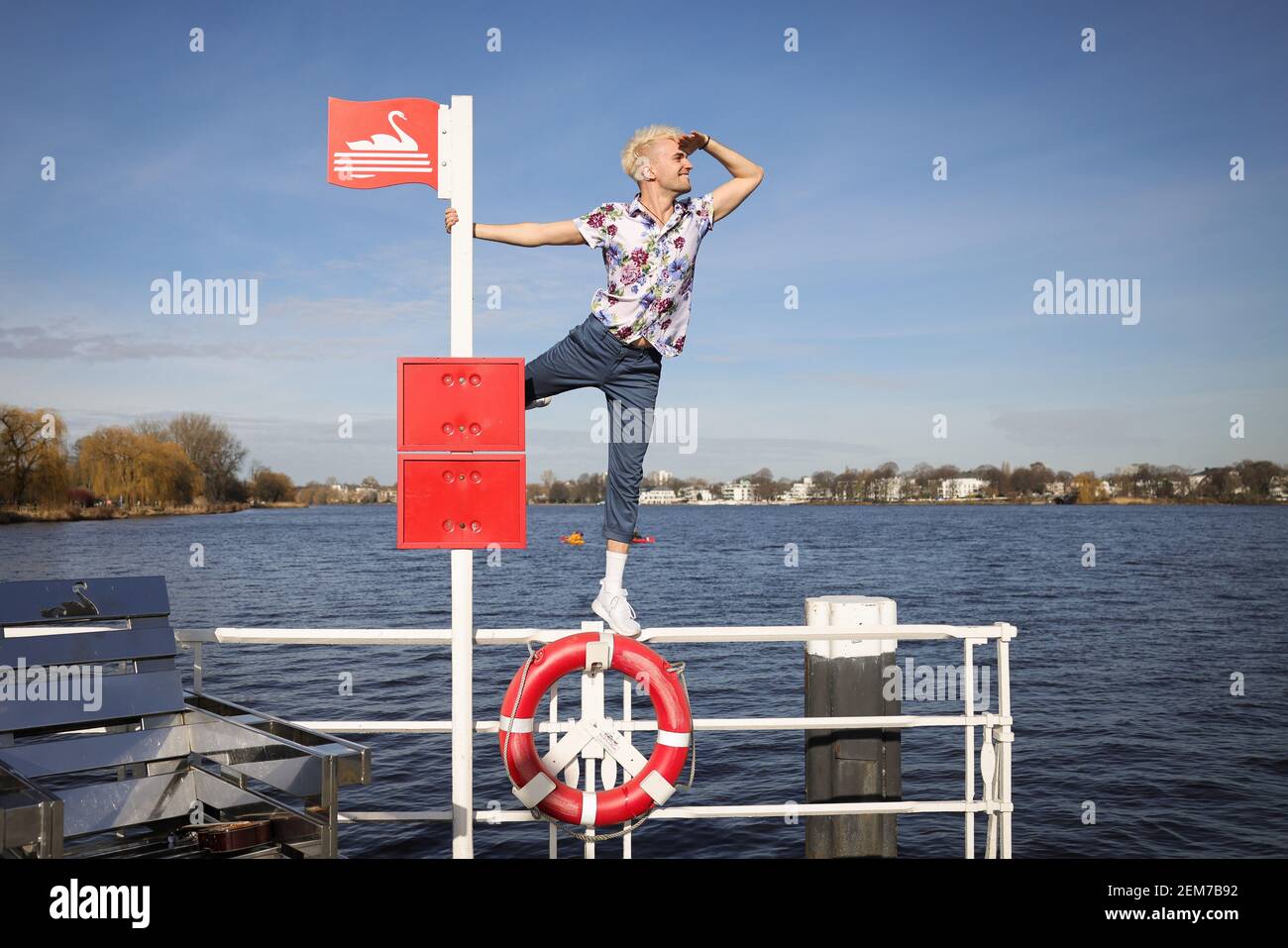 Hamburg, Germany. 24th Feb, 2021. Jendrik Sigwart, singer and musical ...