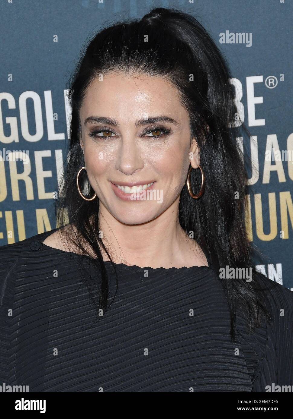 Nadine Labaki arrives at the Golden Globe Foreign-Language Nominees ...