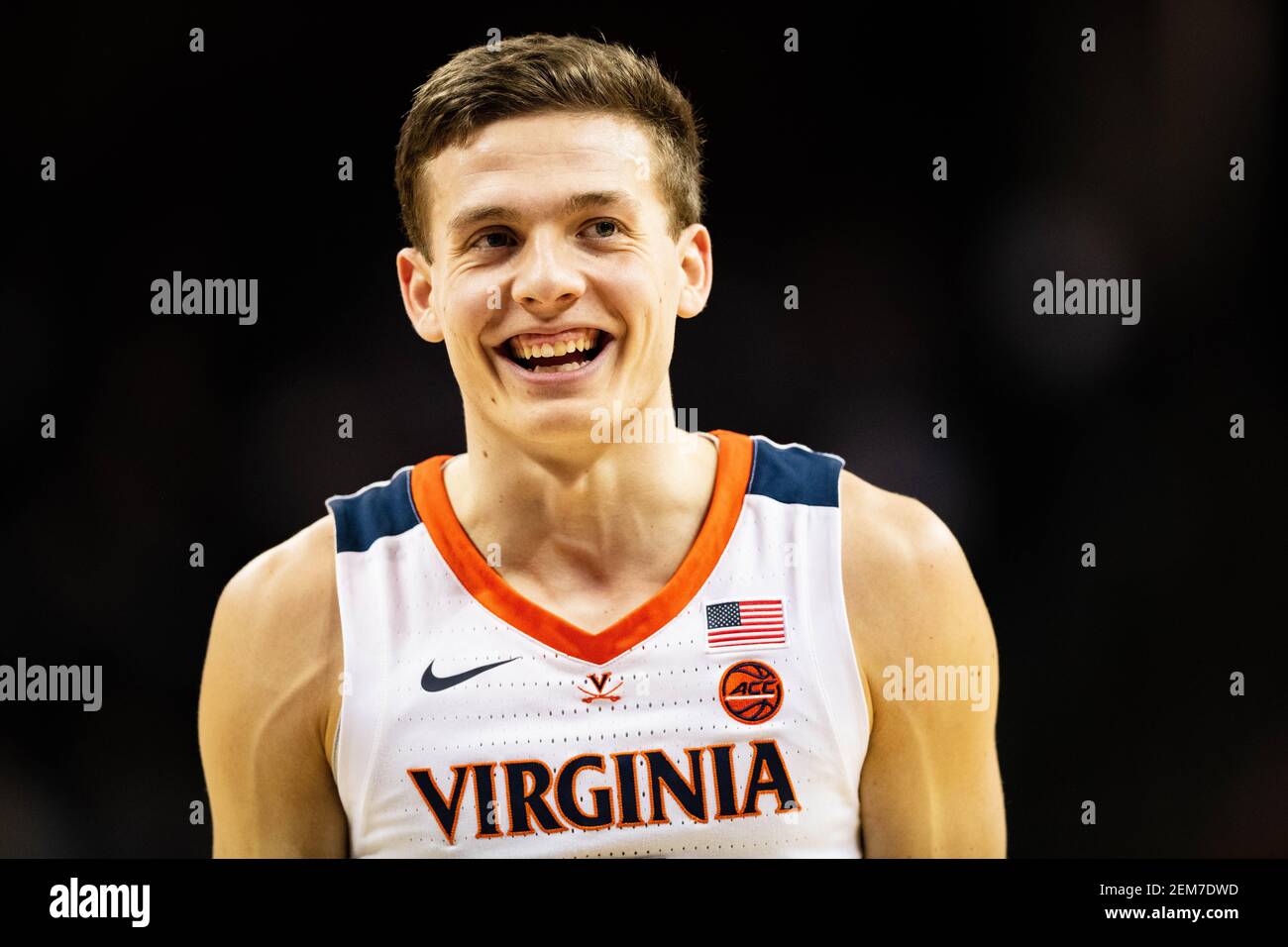 Virginia Cavaliers guard Kyle Guy (5) during the NCAA College ...