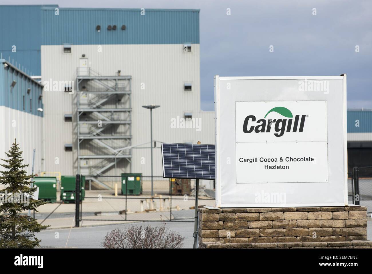 A logo sign outside of a facility occupied by Cargill Cocoa & Chocolate ...