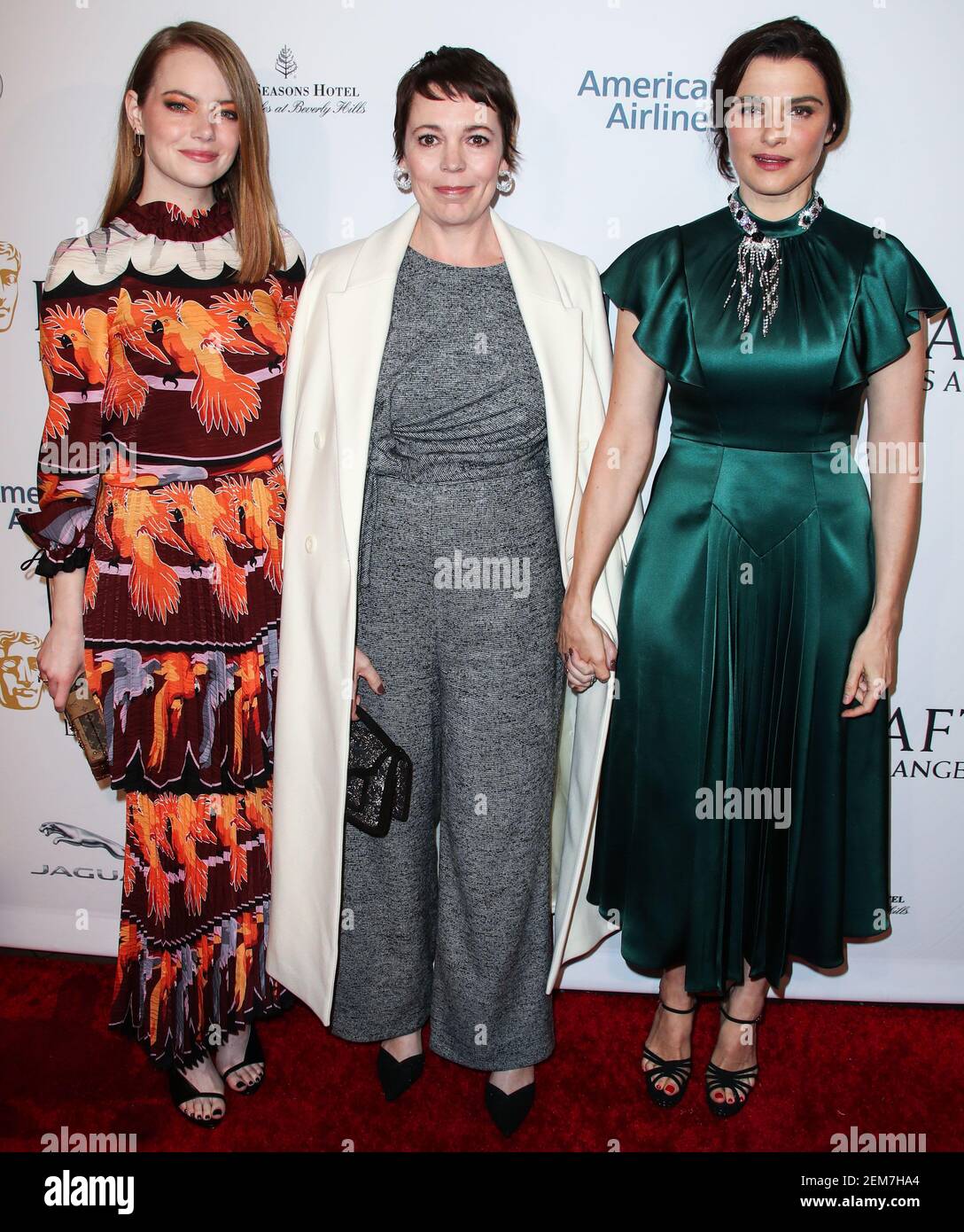 BEVERLY HILLS, LOS ANGELES, CA, USA - JANUARY 05: Actresses Emma Stone ...