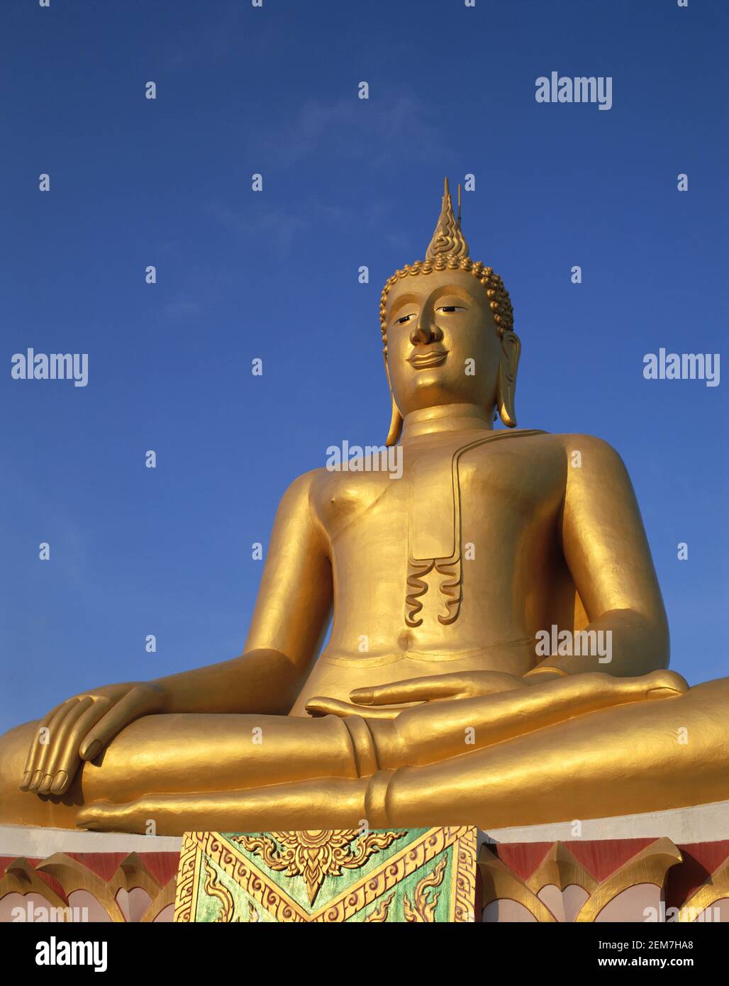 Asia, Thailand, Koh Samui ,the 12 Meter tall seated Buddha statue at ...