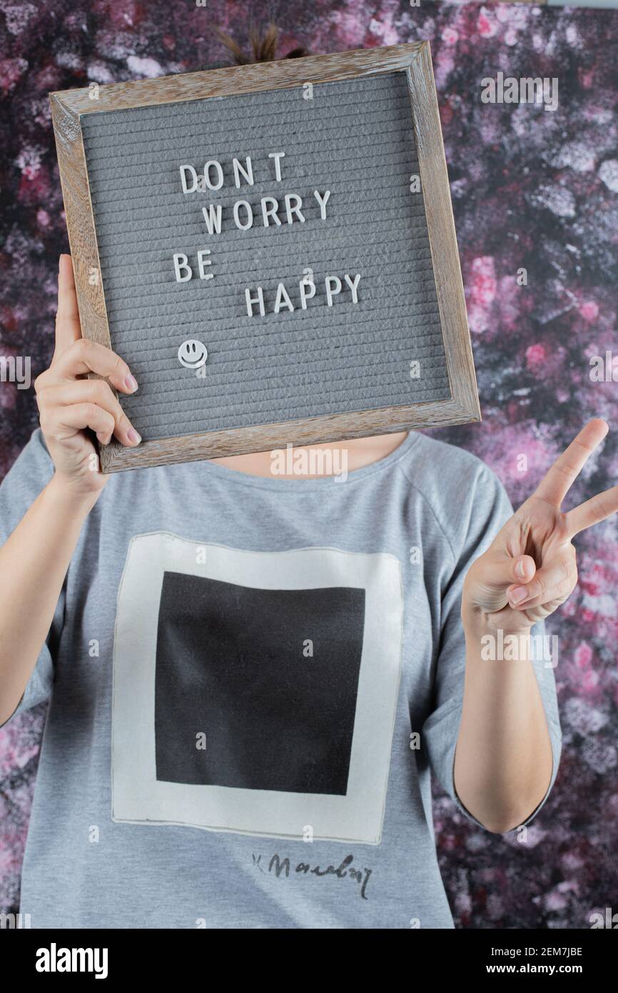 Motivational and inspirational quote on a grey rustic board Stock Photo ...