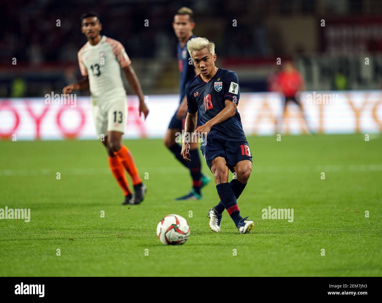 January 6, 2019 : Chanathip Songkrasin of Thailand during Thailand v ...
