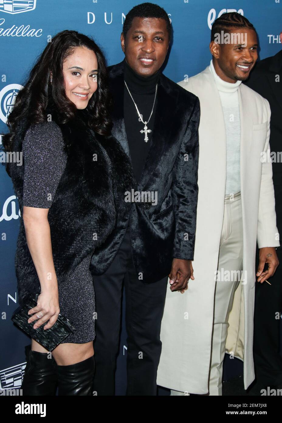 LOS ANGELES, CA, USA - JANUARY 05: Nicole Pantenburg, Babyface (Kenneth ...