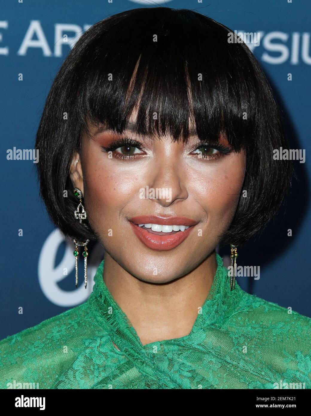 LOS ANGELES, CA, USA - JANUARY 05: Actress Kat Graham arrives at The ...