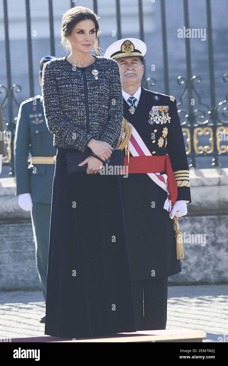 Madrid Queen Letizia during the new year's military parade, Pascua ...