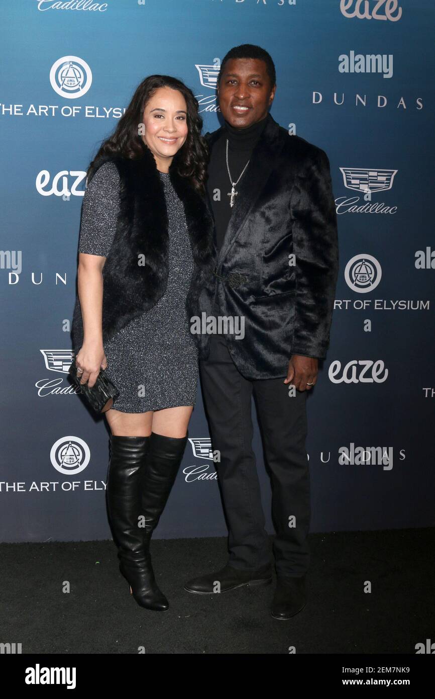 Nicole Edmonds, Kenny Edmonds, Babyface at the Art of Elysium 12th ...