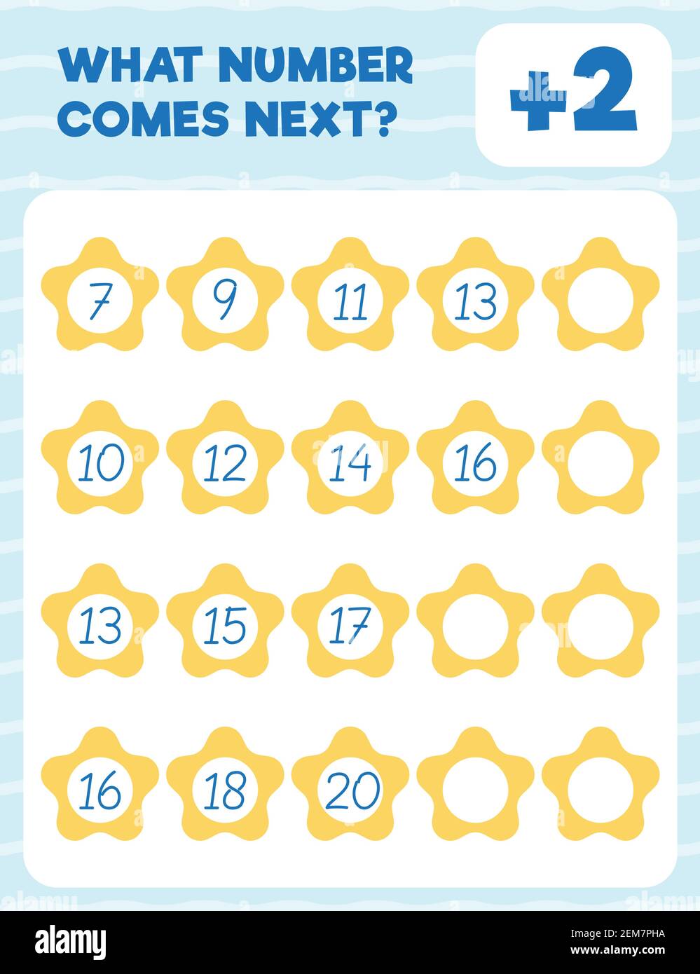 Math worksheet practice print page. What number comes next? Count and ...