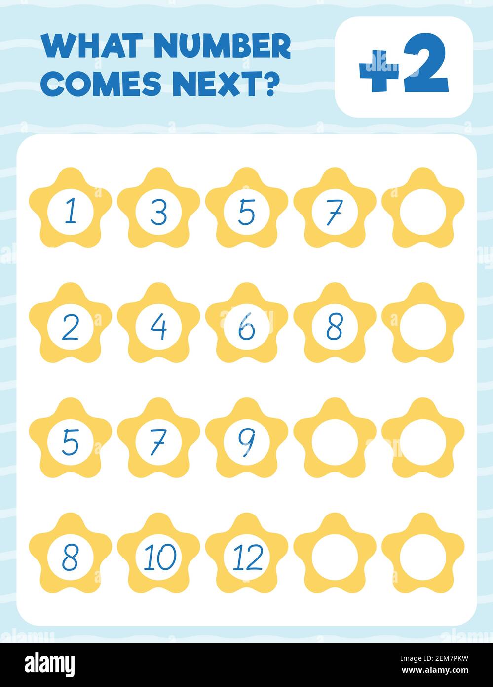 Math worksheet practice print page. What number comes next? Count and ...
