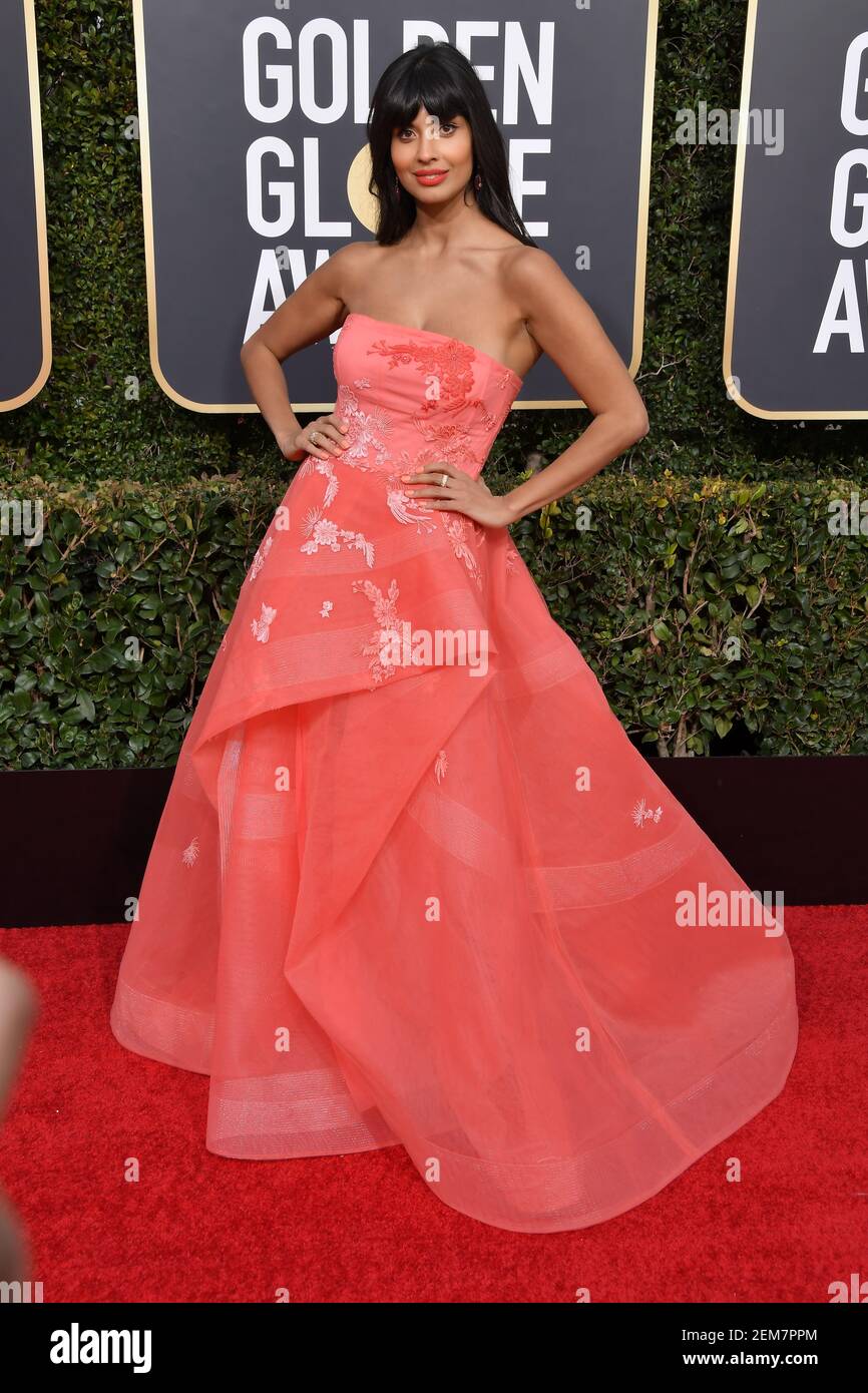 Jameela Jamil at the 76th Golden Globe Awards during the red carpet ...