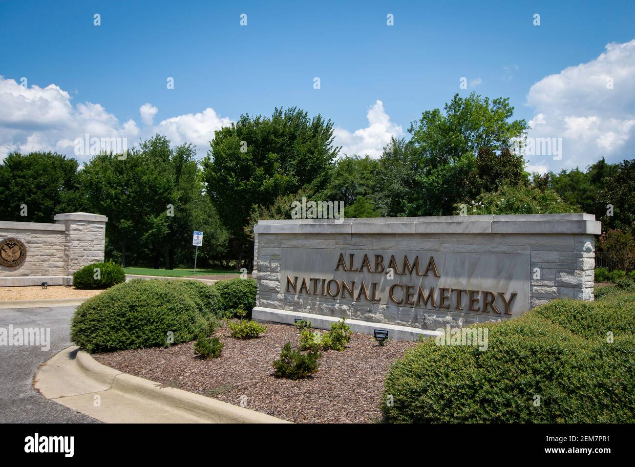 Montevallo, Alabama/USA-Aug. 4, 2020: Entrance for the Alabama National ...