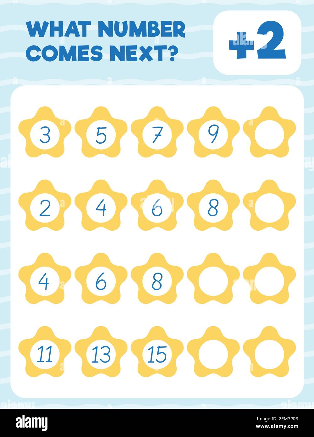 Math worksheet practice print page. What number comes next? Count and ...