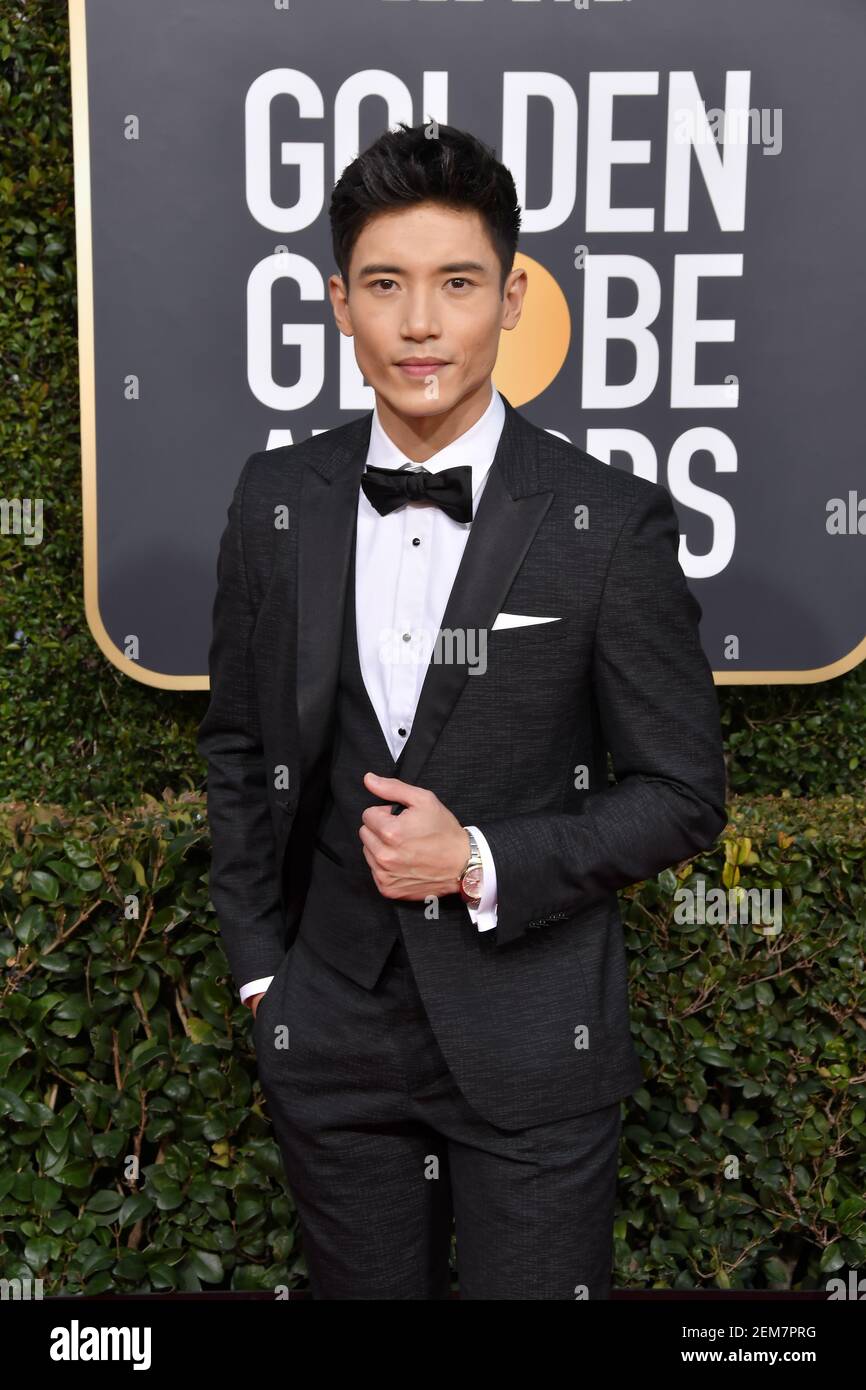 Manny Jacinto at the 76th Golden Globe Awards during the red carpet ...