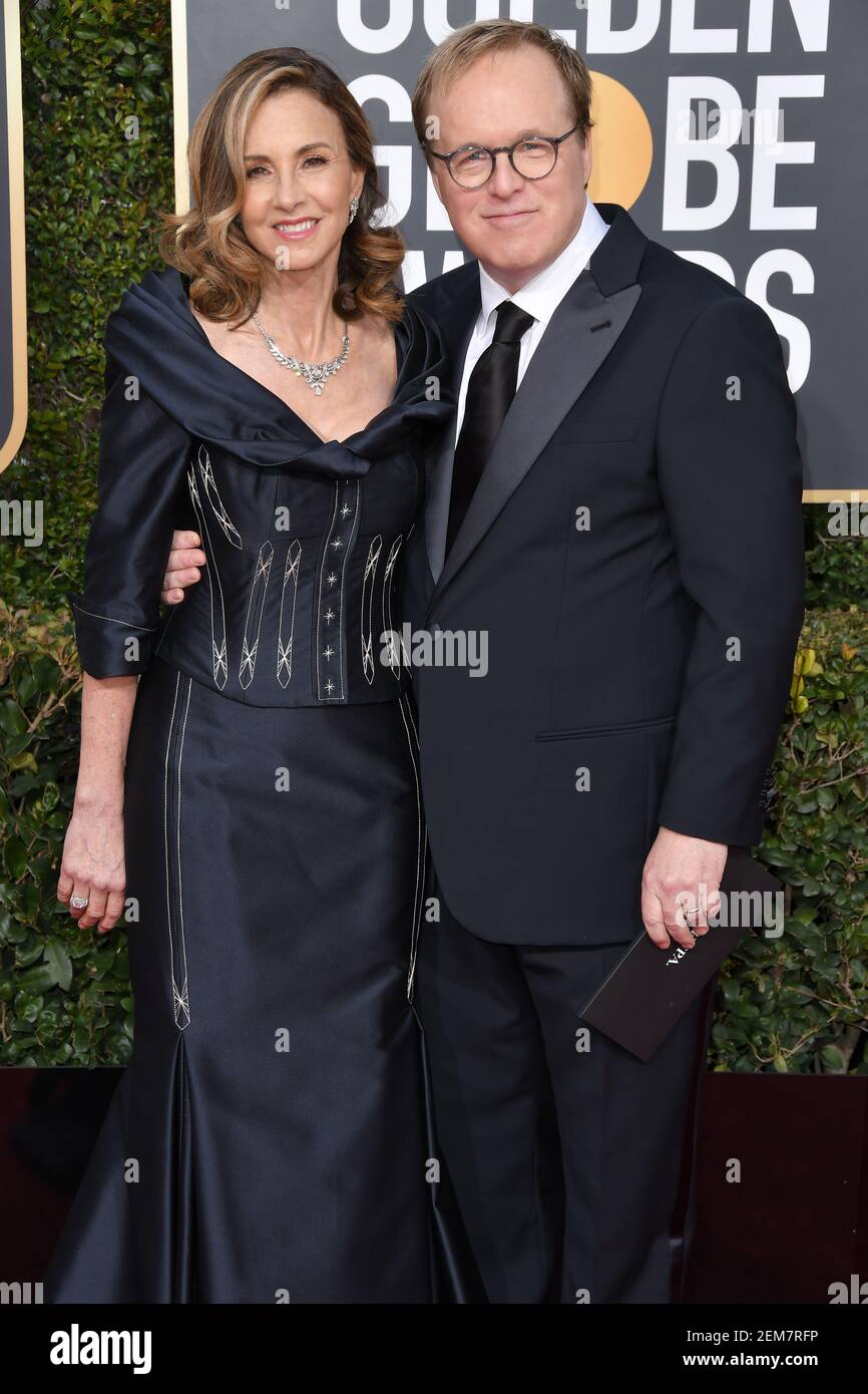 Elizabeth Canney and Brad Bird at the 76th Golden Globe Awards during ...