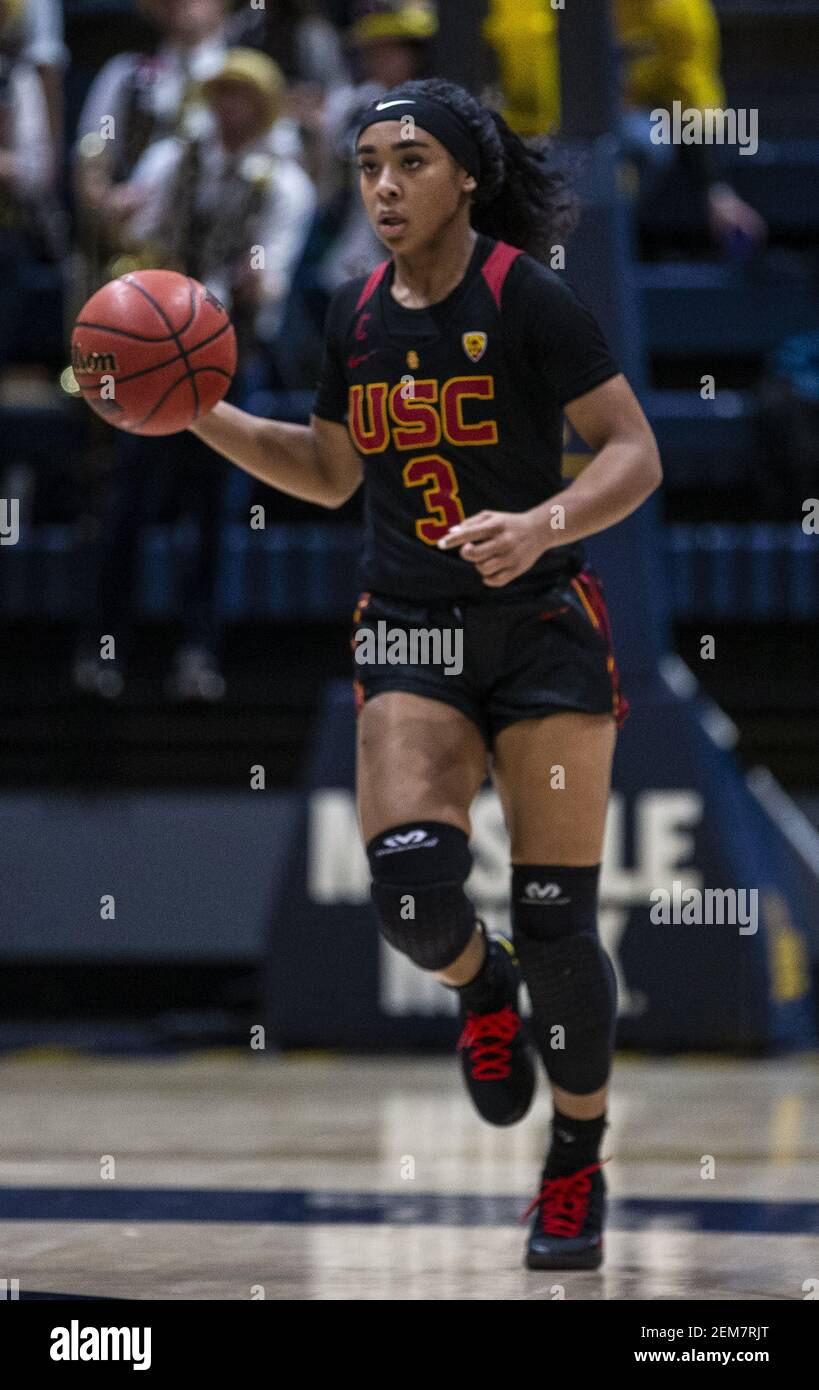 Jan 06 2019 Berkeley, CA U.S.A. USC guard Minyon Moore (3) brings the ...