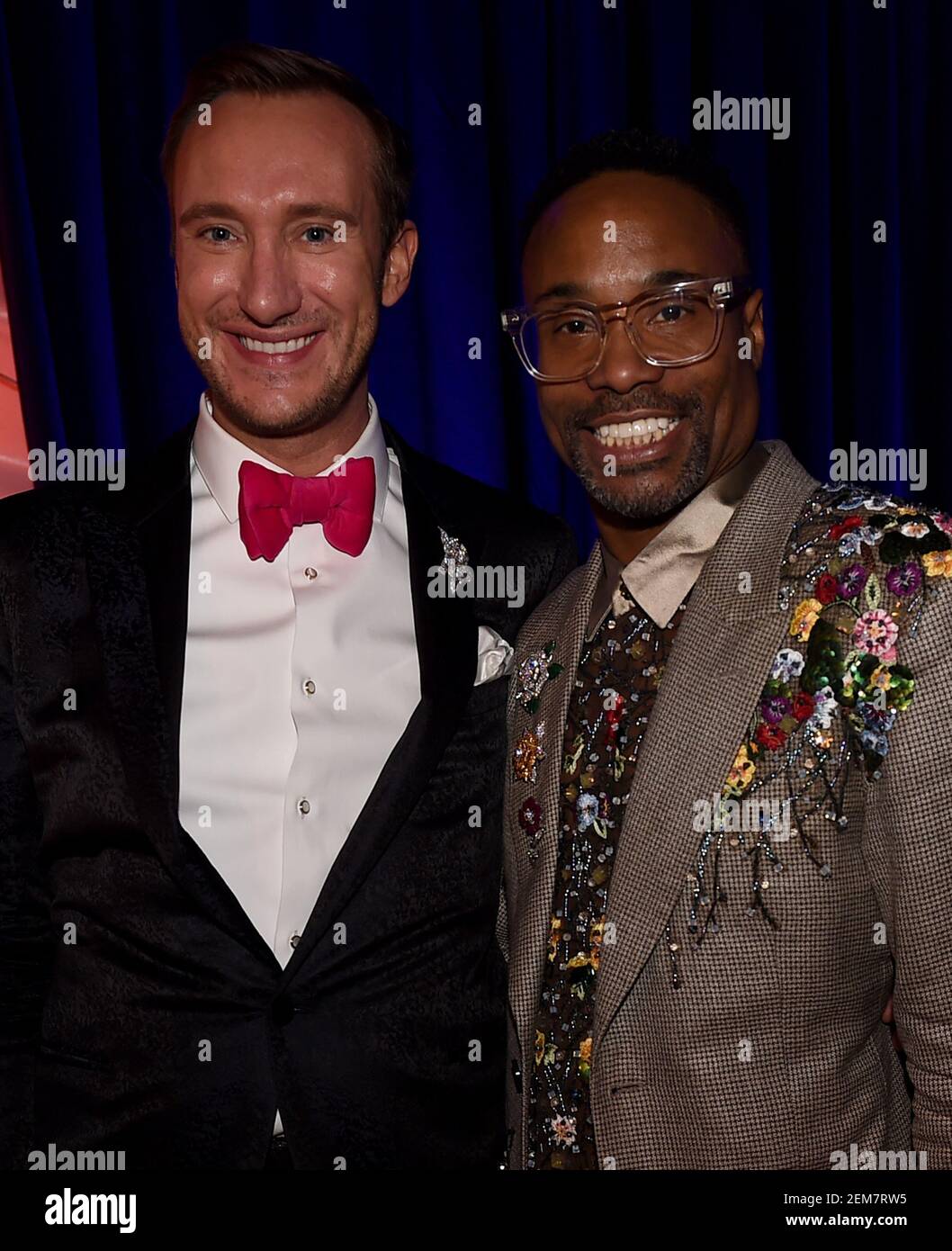 BEVERLY HILLS - JANUARY 6: (L-R) Adam Porter-Smith and Billy Porter ...