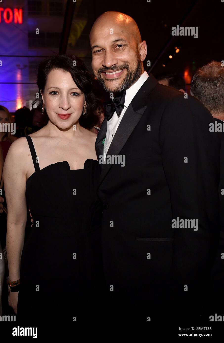 BEVERLY HILLS - JANUARY 6: Keegan-Michael Key and Elisa Pugliese attend ...