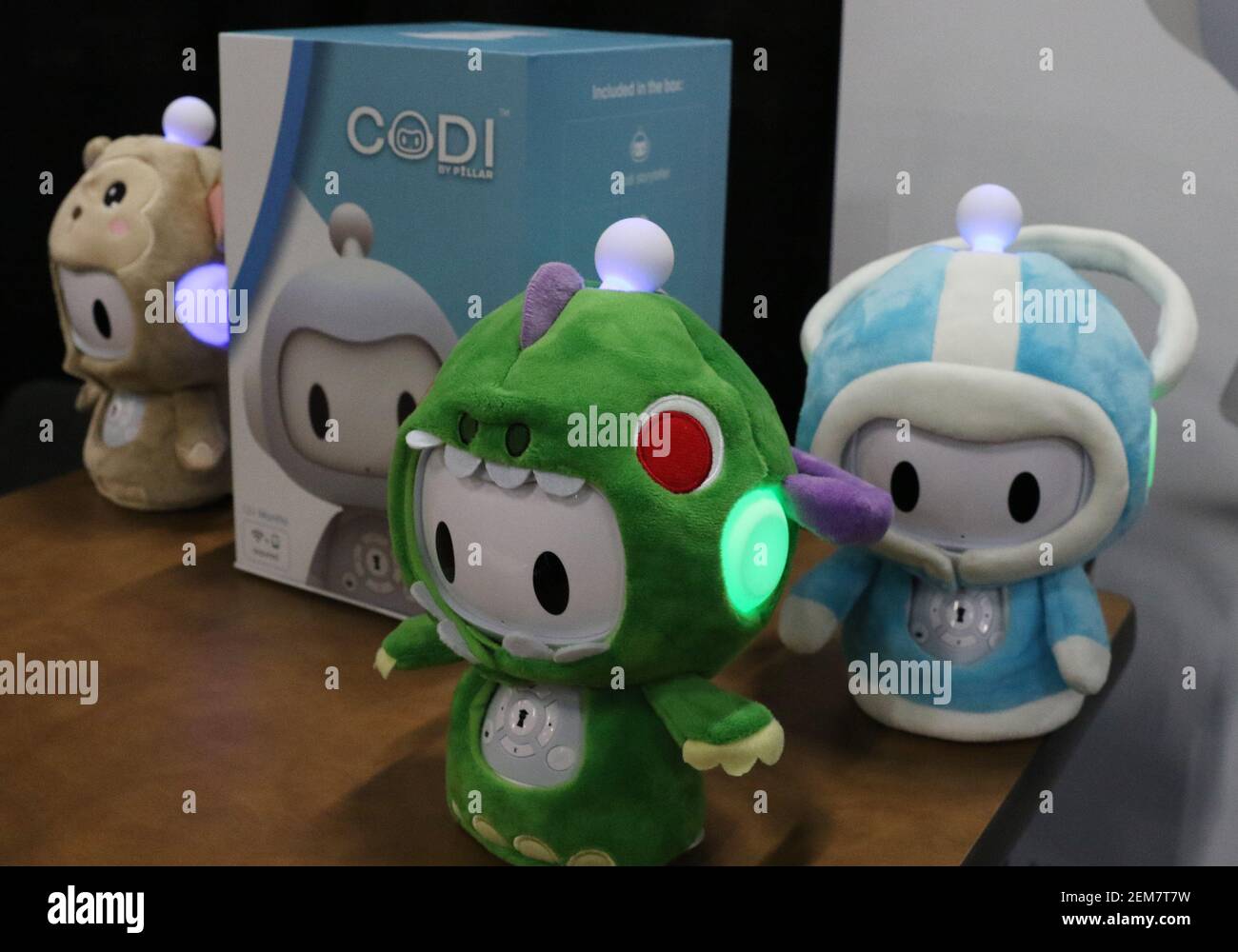 Codi robots are displayed at Unveiled Las Vegas, the 2019 Consumer ...