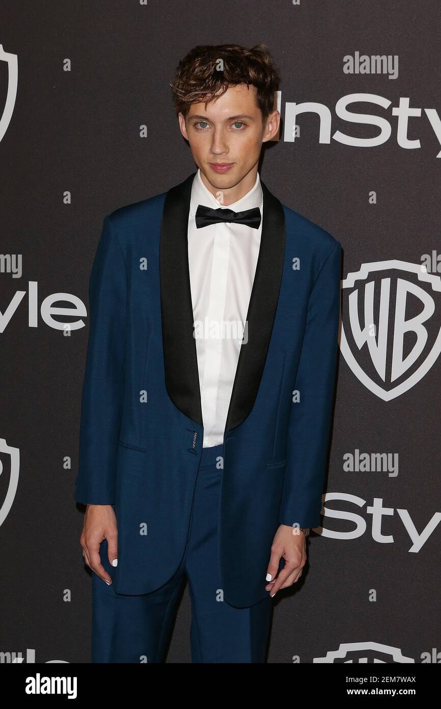 Troye Sivan Attends The Instyle And Warner Bros Golden Globes After