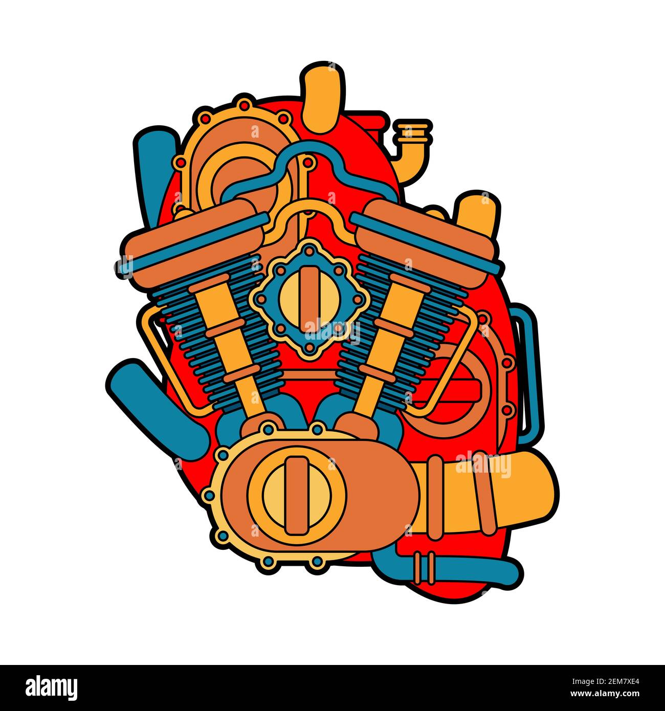 Heart anatomy motor Stock Vector Images - Alamy